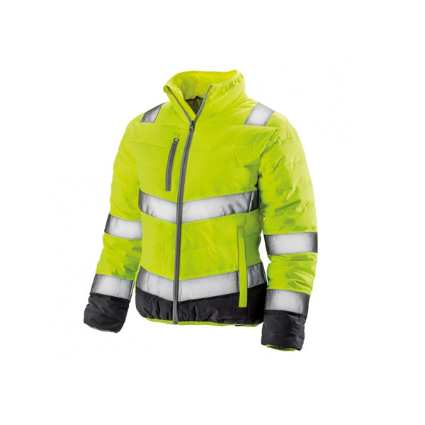 Hi-Vis Safeguard Soft Padded Safety Jacket - Ladies Fit – Imagin Products Ltd